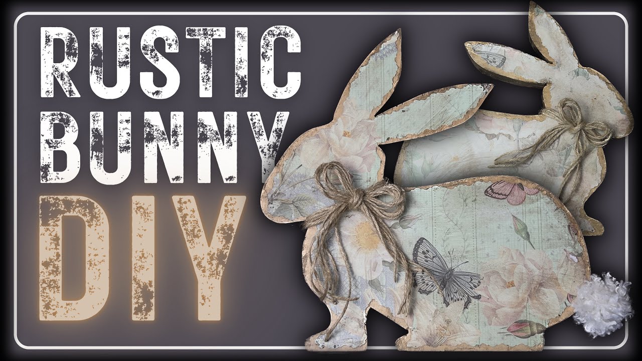 Make Your Own Wooden Easter Bunnies || Rustic Style || Home Decor DIY ...