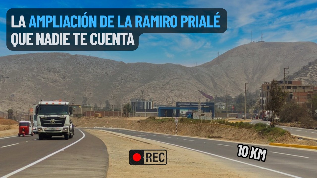 ¡De Carapongo a Morón 10 km! Ampliación de la Ramiro Prialé | Lima Perú ...