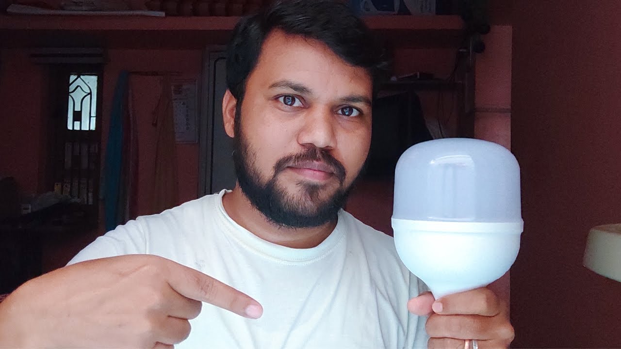Best led light at home for youtuber, halonix 40watt led bulb review ...