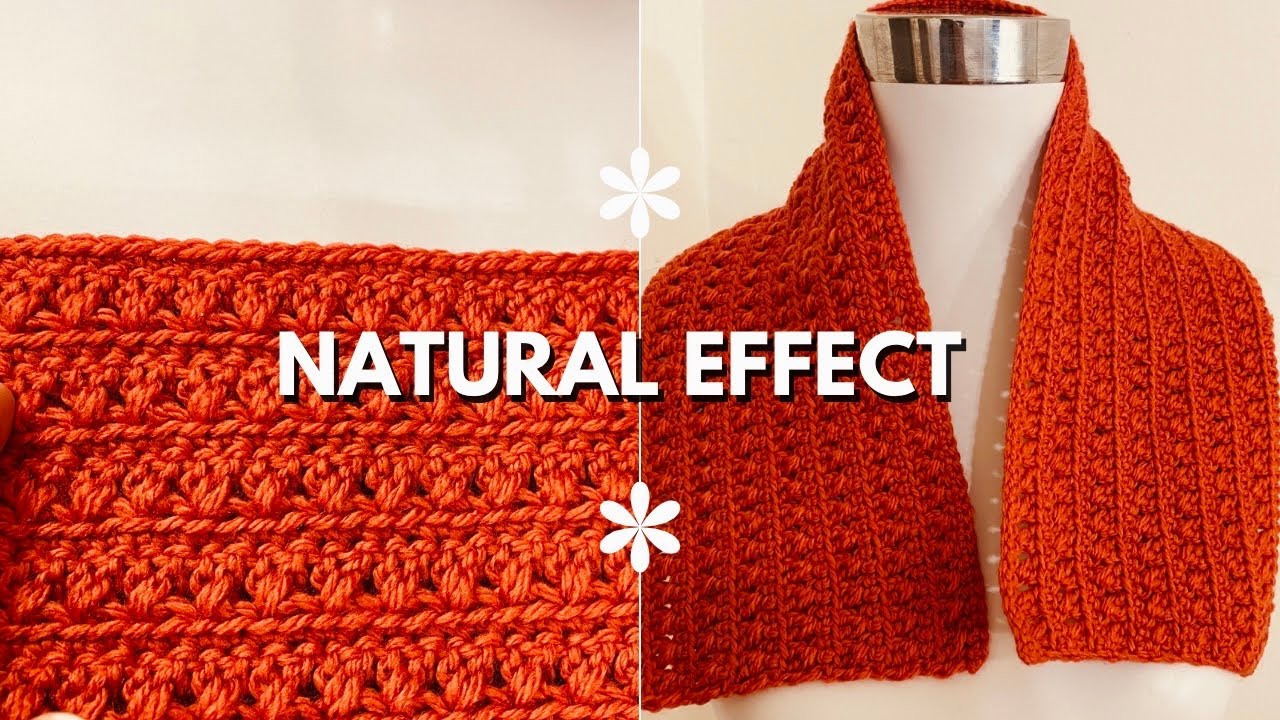 How to Crochet a Scarf Stitch #1 - YouTube