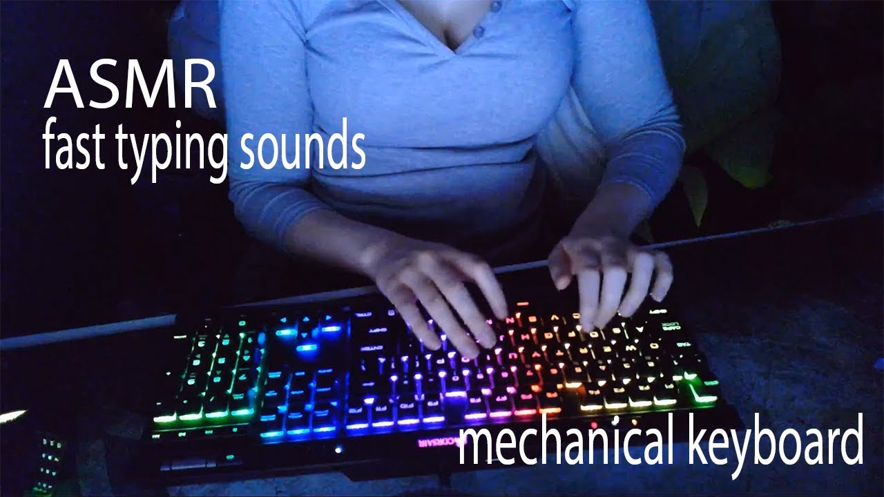 ASMR Fast, Loud Mechanical Keyboard Typing Sounds (Cherry Switches) - YouTube