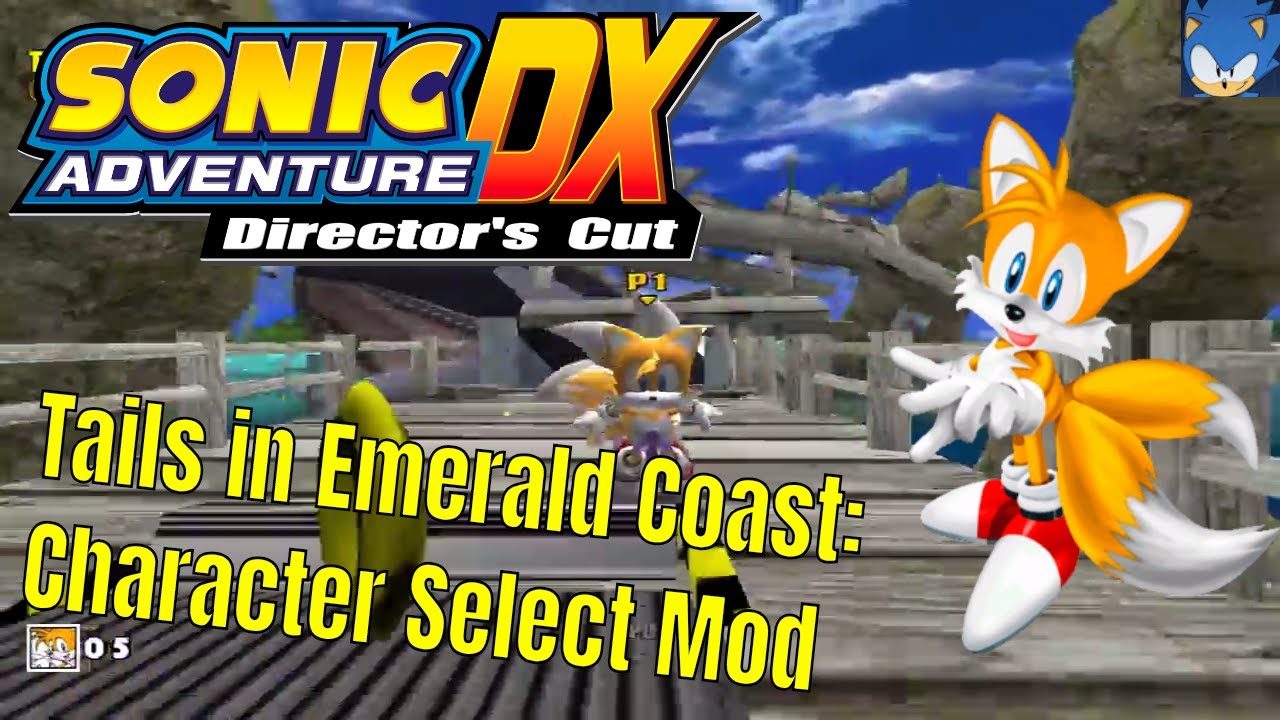 Sonic Adventure DX: Tails in Emerald Coast (character select mod) - YouTube