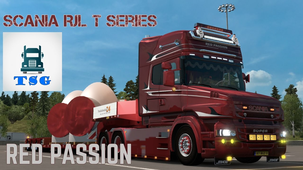 Live Stream - Scania RJL T Series - Red Passion - Heavy Load - YouTube
