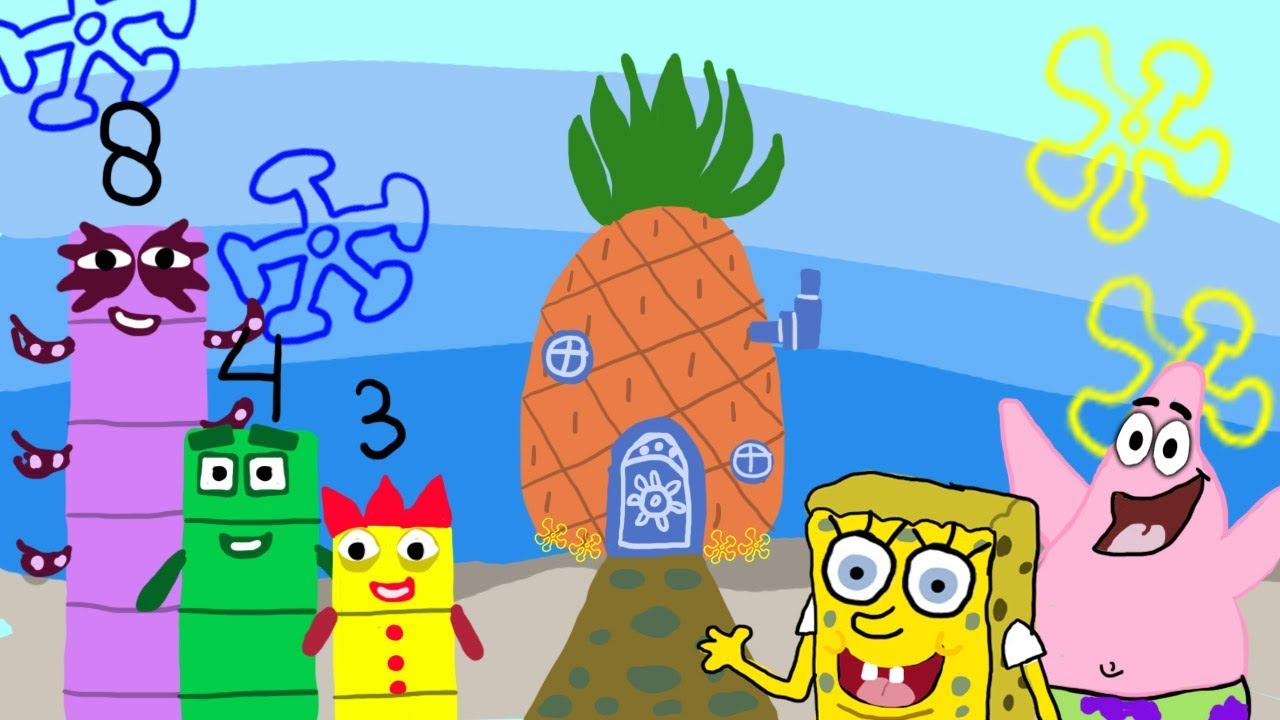 Numberblocks Spongebob