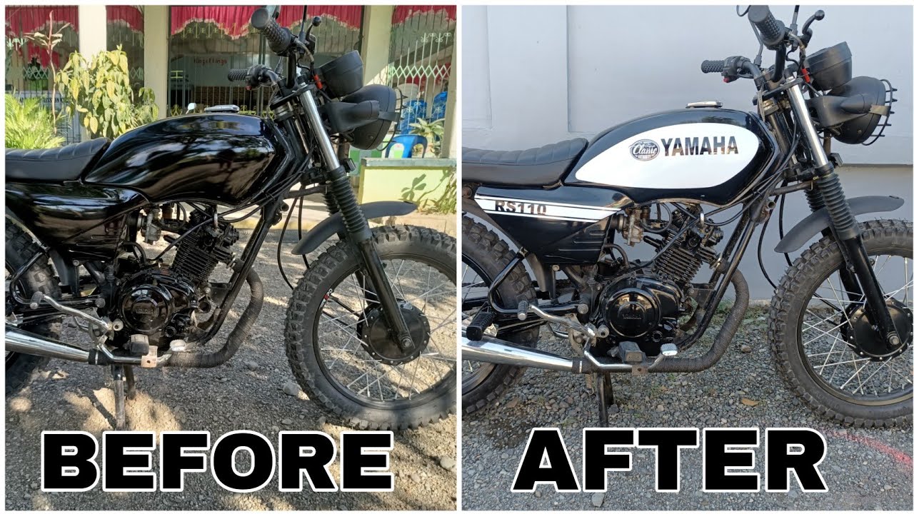 Classic decals for my Yamaha Rs110 Scrambler build - YouTube