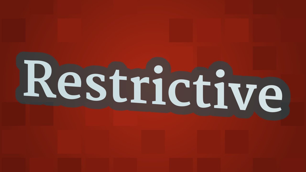 RESTRICTIVE Pronunciation How To Pronounce RESTRICTIVE YouTube restrictive-pronunciation-how-to-pronounce-restrictive-youtube
