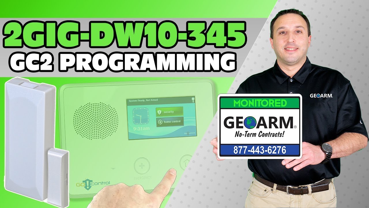 2GIG DW10: GC2 Programming - YouTube