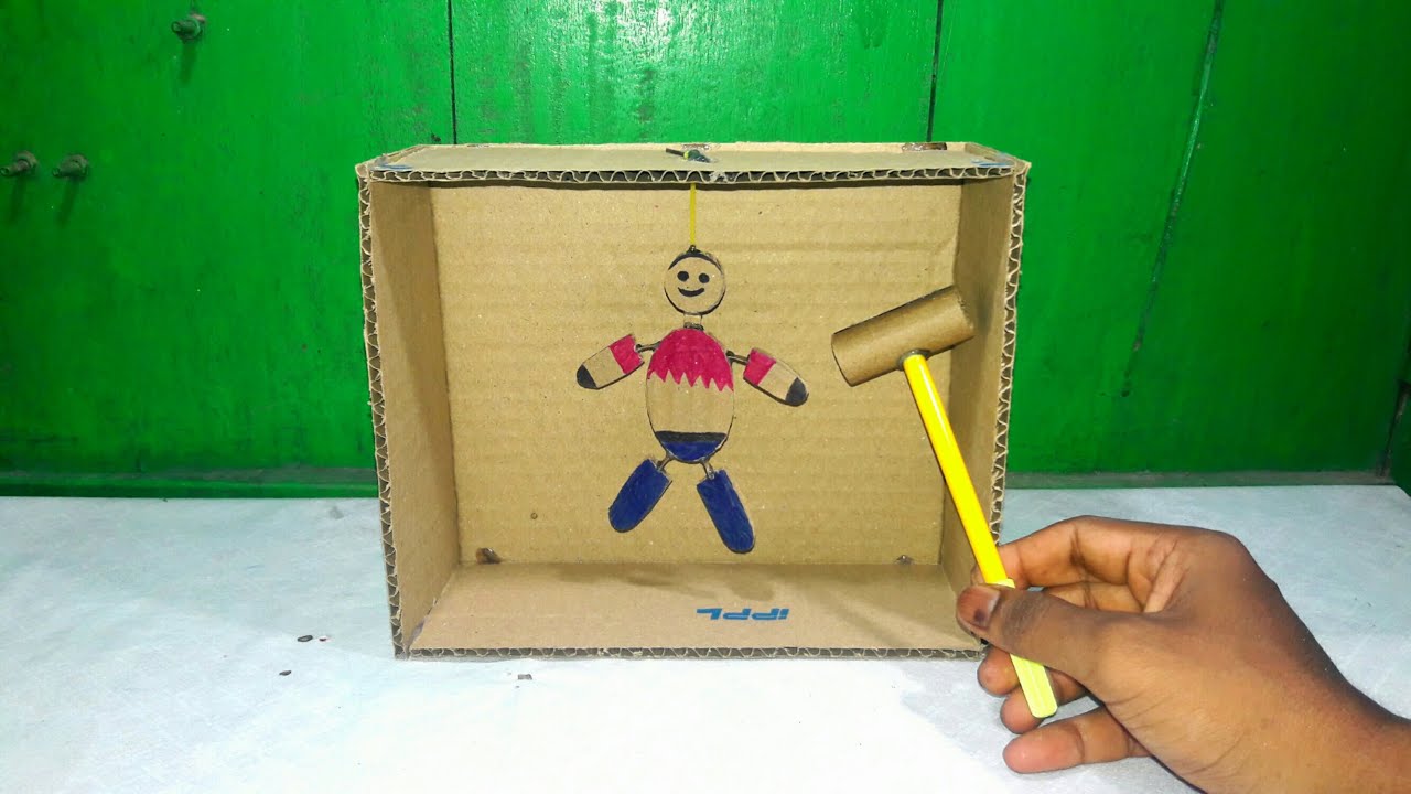 How To Make A Kick The Buddy Game With Cardboard | Make A Happy Sad ...