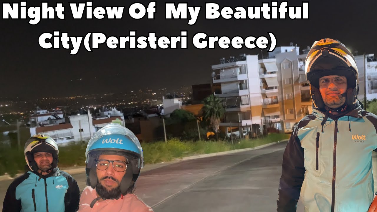 Night View Of My City Peristeri Athens Greece 🇬🇷 And Suddenly Met With ...