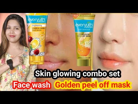 Skin whitening & Brightening Combo || Everyuth face wash and gold peel ...