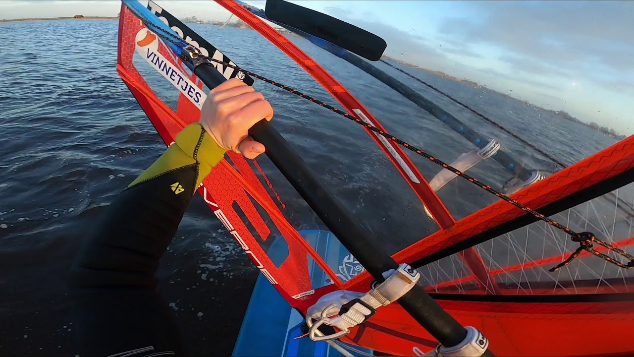 WINTER WINDFOILING - YouTube