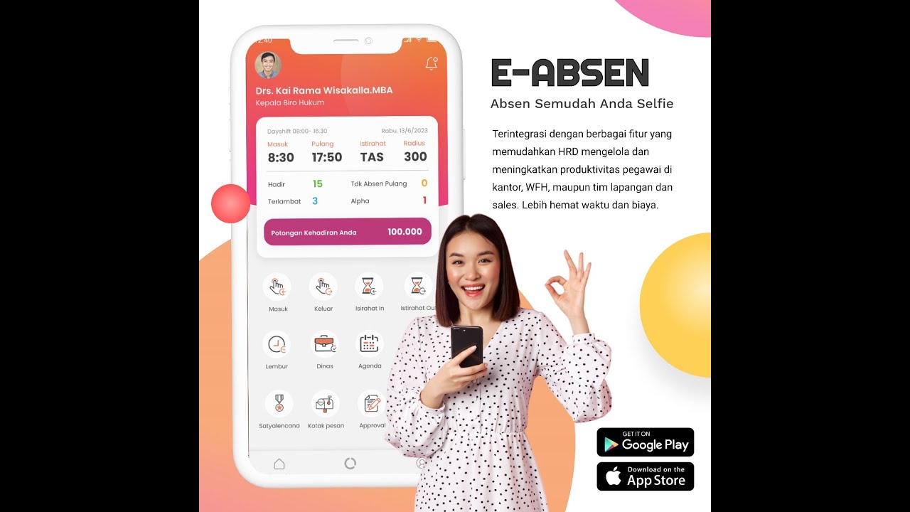 Pemberian izin aplikasi e-absen - YouTube