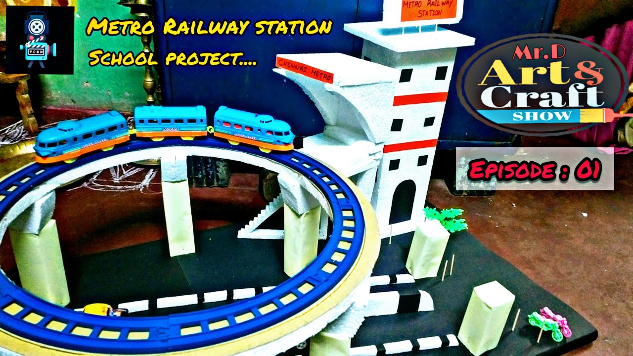How to make ''metro train school project'' - YouTube