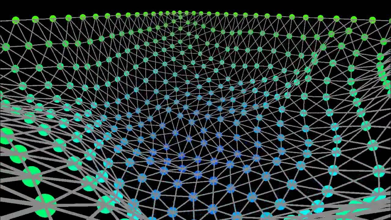 Mass Spring Damper Cloth Simulation 1 - YouTube