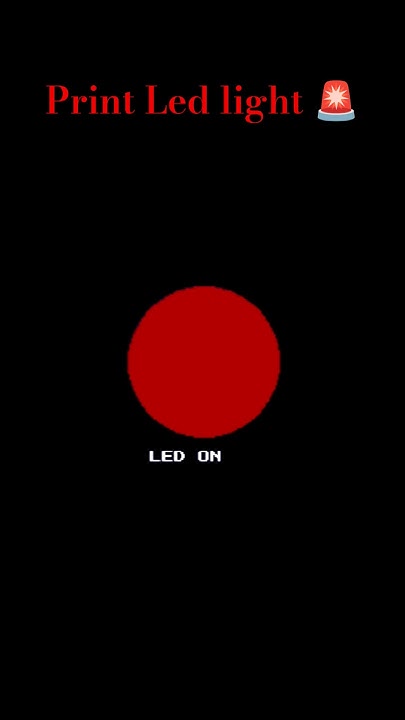 Print Led Light 🚨 Trending Coading Shortfeed Coding Python Shortsfeed Programming