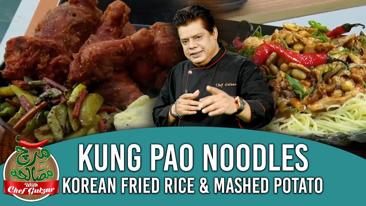 How To Cook Kung Pao Noodles, Korean Fried Rice And Mashed Potato ...
