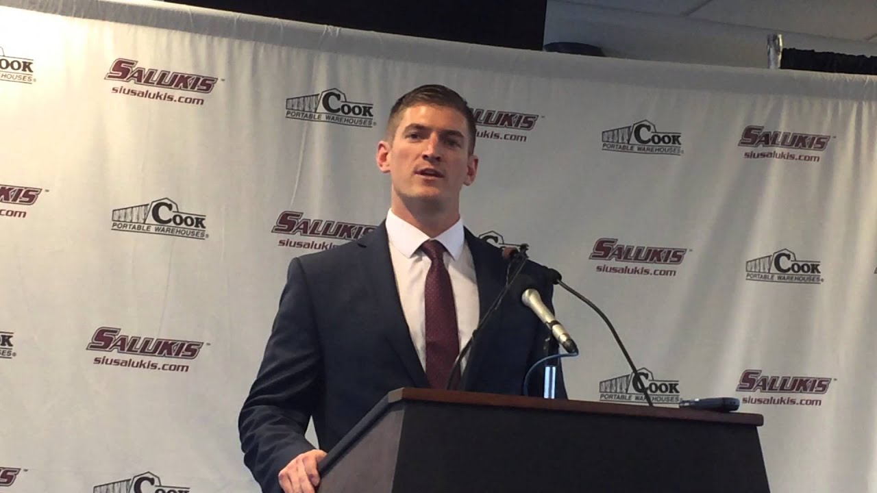SIU fb coach Nick Hill 12-23-15 - YouTube