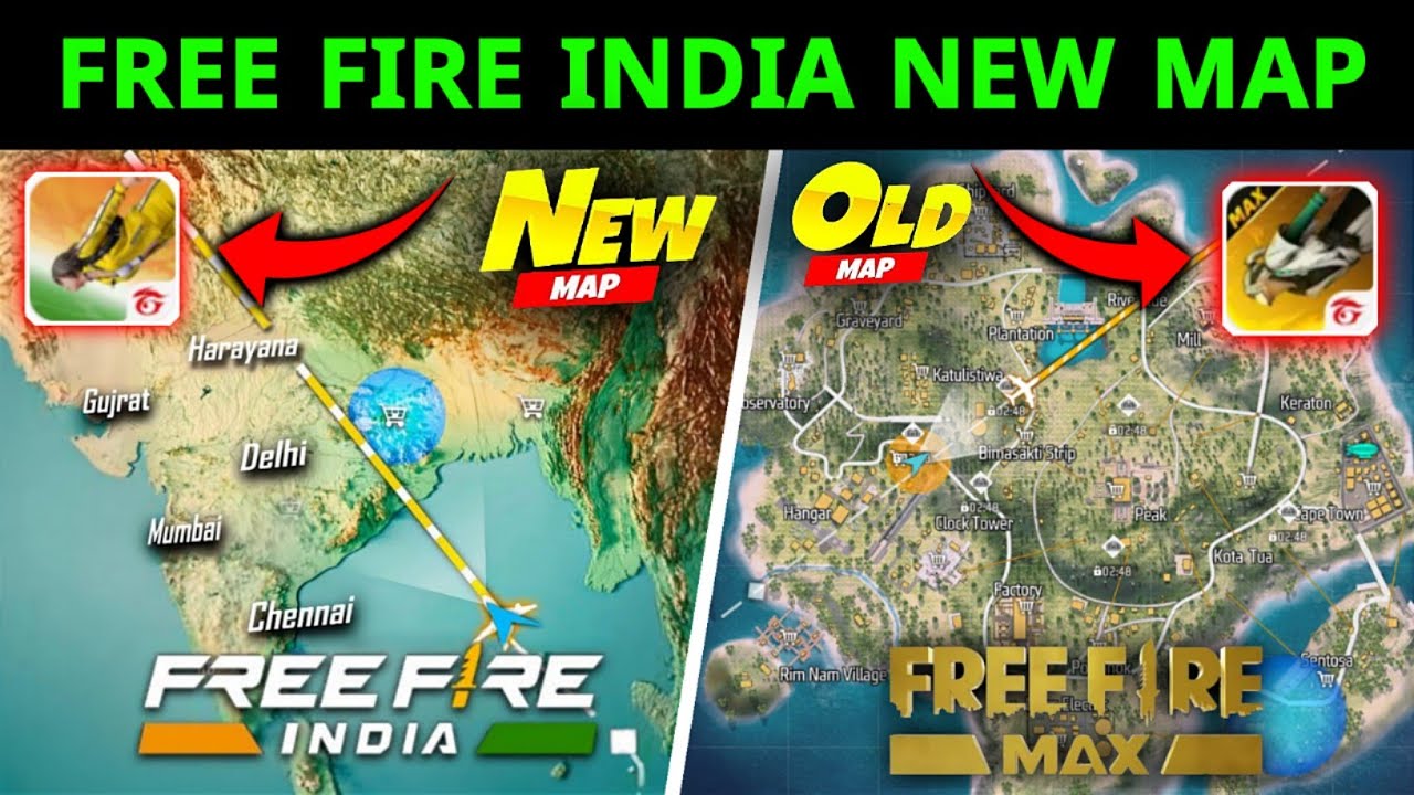 Indian Map In Free Fire India?😱op 10 New Features Of Free Fire India 🤩 ...