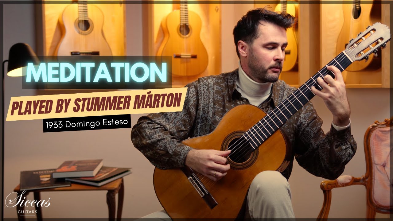 Stummer Márton plays "Meditation" on a 1933 Domingo Esteso Classical ...