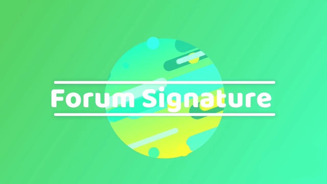 How to make Forum Signature? | GFX - YouTube