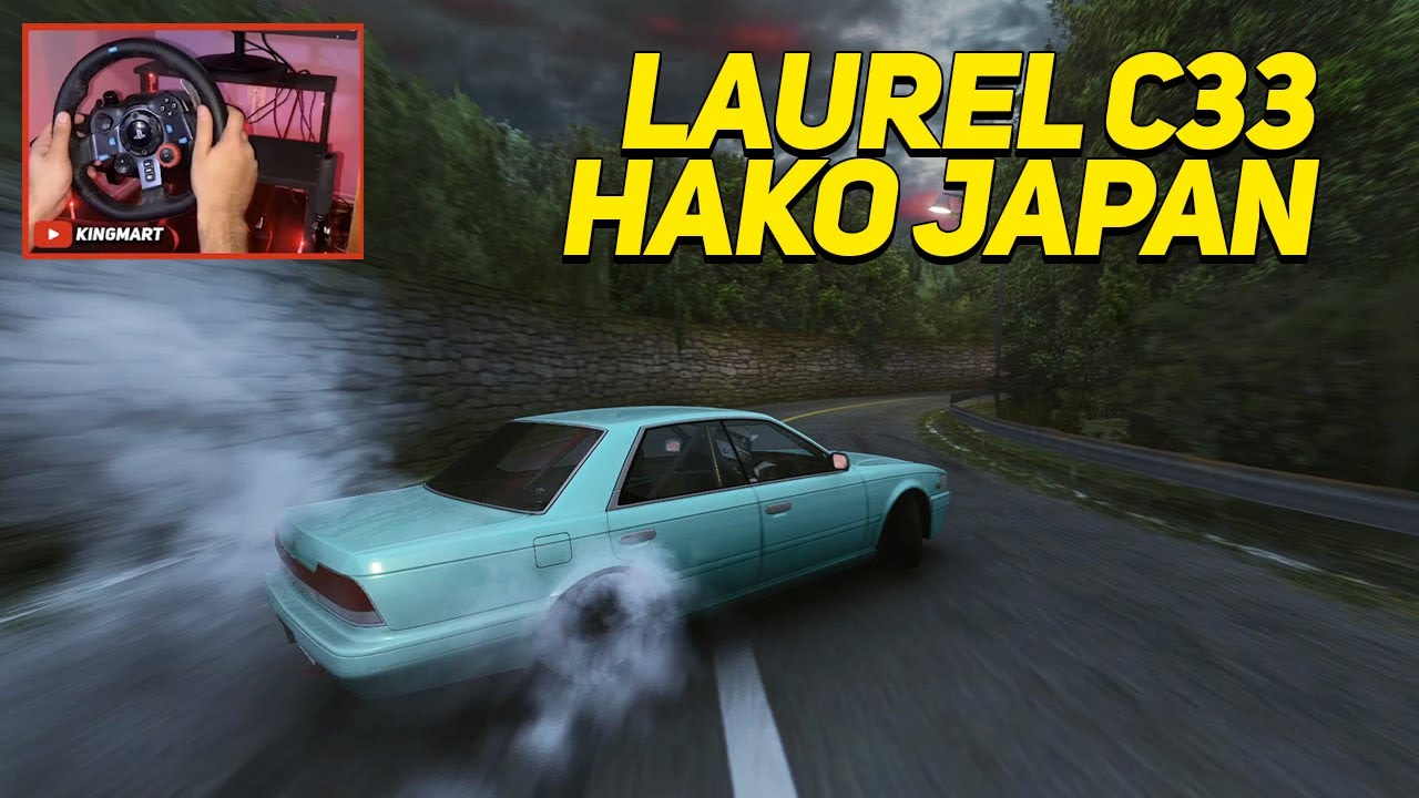 Nissan Laurel C33 in Hako Japan Road | Assetto Corsa (w/900° Steering ...