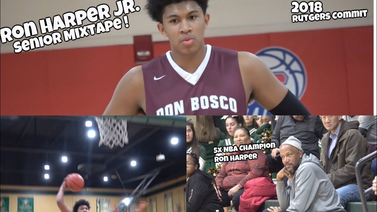 Rutgers Commit Ron Harper Jr. Senior Mixtape !! - Son Of 5x NBA ...
