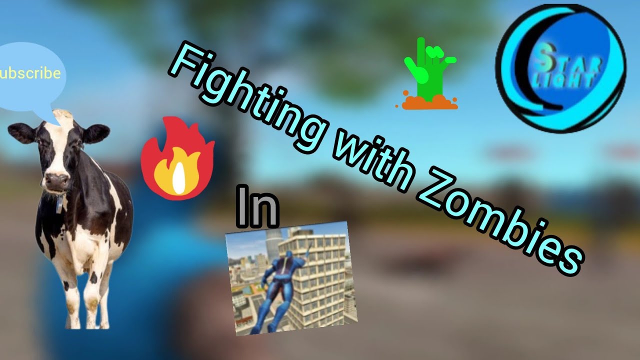 Fight with zombies with fun in rope hero vice town😌😜 - YouTube