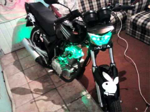 Dafra Speed 150 Modificada com Leds e farol mimi falcon - YouTube