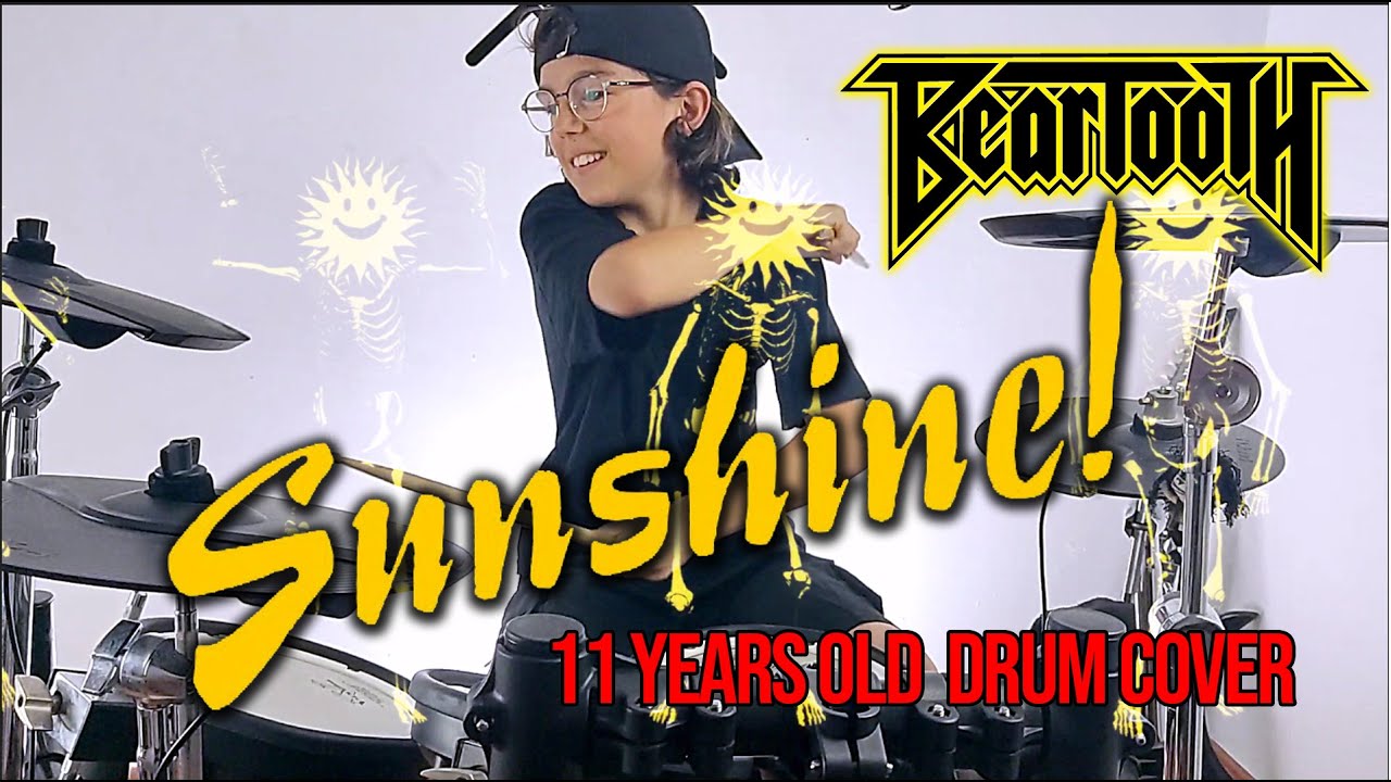 BEARTOOTH -SUNSHINE! | 11 YEARS OLD DRUM COVER - YouTube
