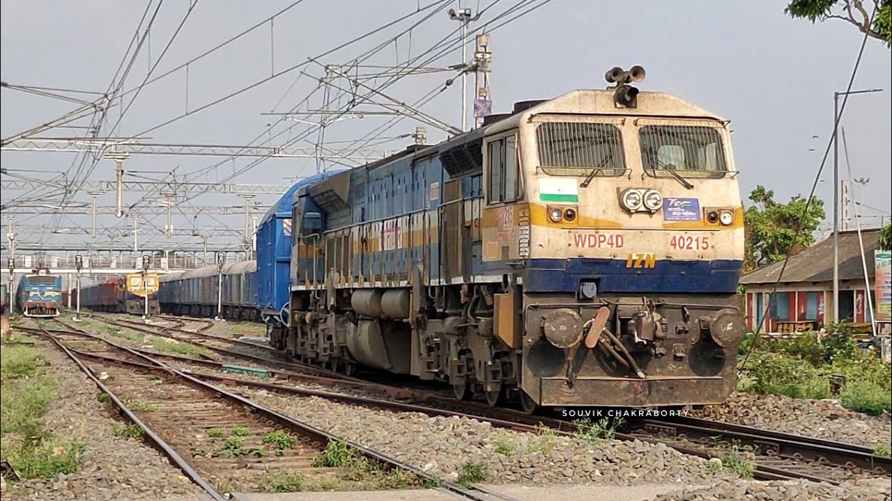 Rare Capture !! WDP4D With Goods Train || IZZATNAGAR WDP4D With BCNHL ...