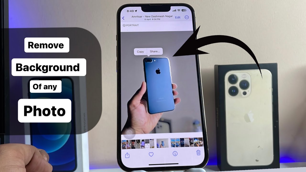 How to remove background of any Photo in iPhone || Photo cutout feature ...