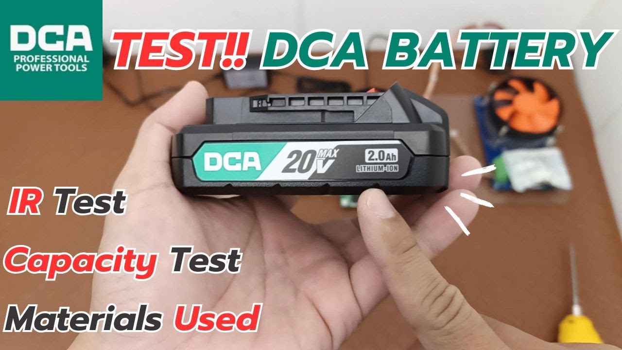 TEST!! DCA Battery 20Volt 2Ah มาดูกันแบตแถมจะดีไหม? - YouTube