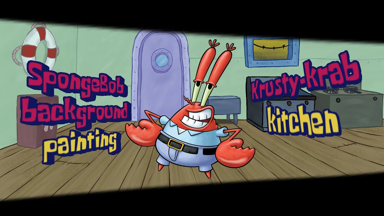 SpongeBob Background Speedpaint redraw Krusty Krab kitchen #spongebob # ...