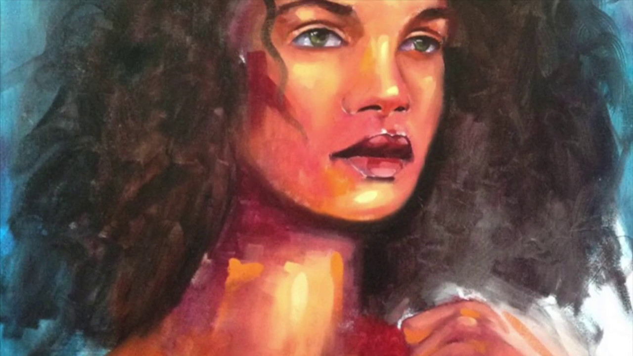 Lisa Bonet Oil Painting by Victor Sitali Artistry - YouTube