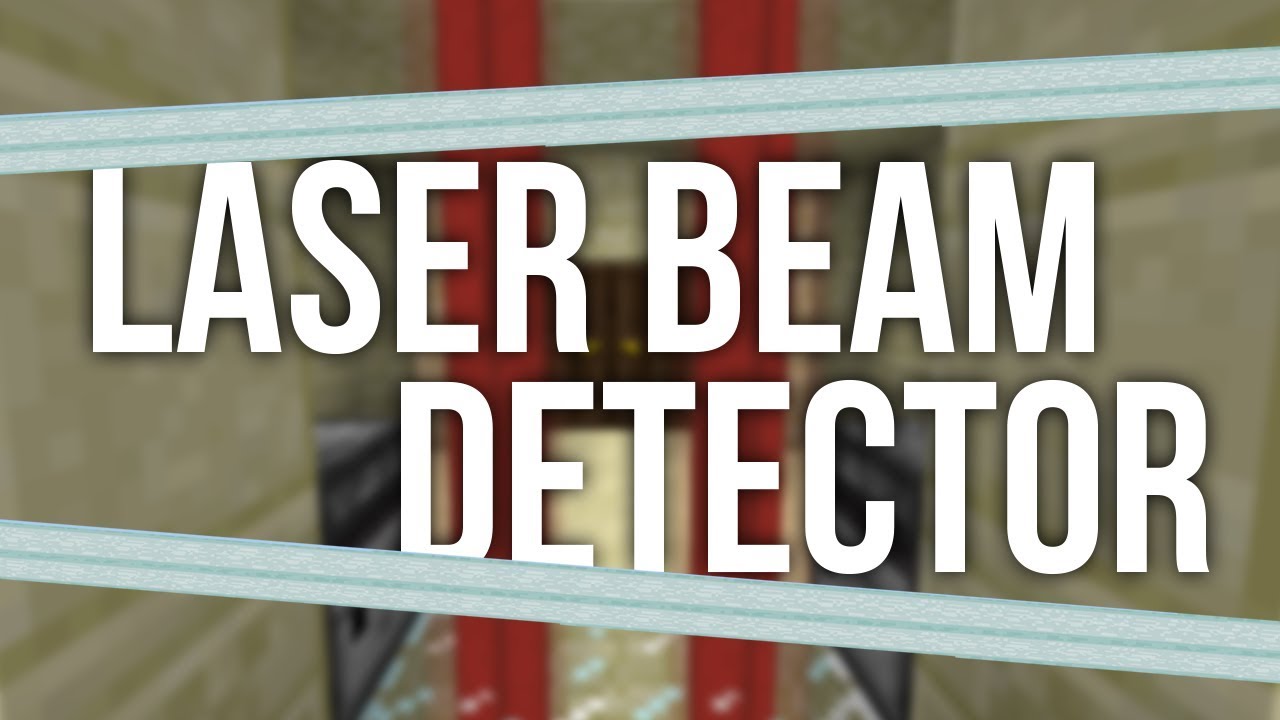 How to Build a Laser Beam Detector in Minecraft - YouTube