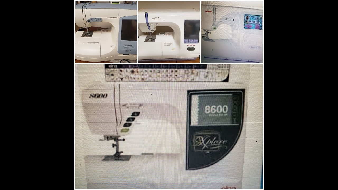 Elna 8600 ,Janome ,Kenmore sewing and embroidery machine - YouTube