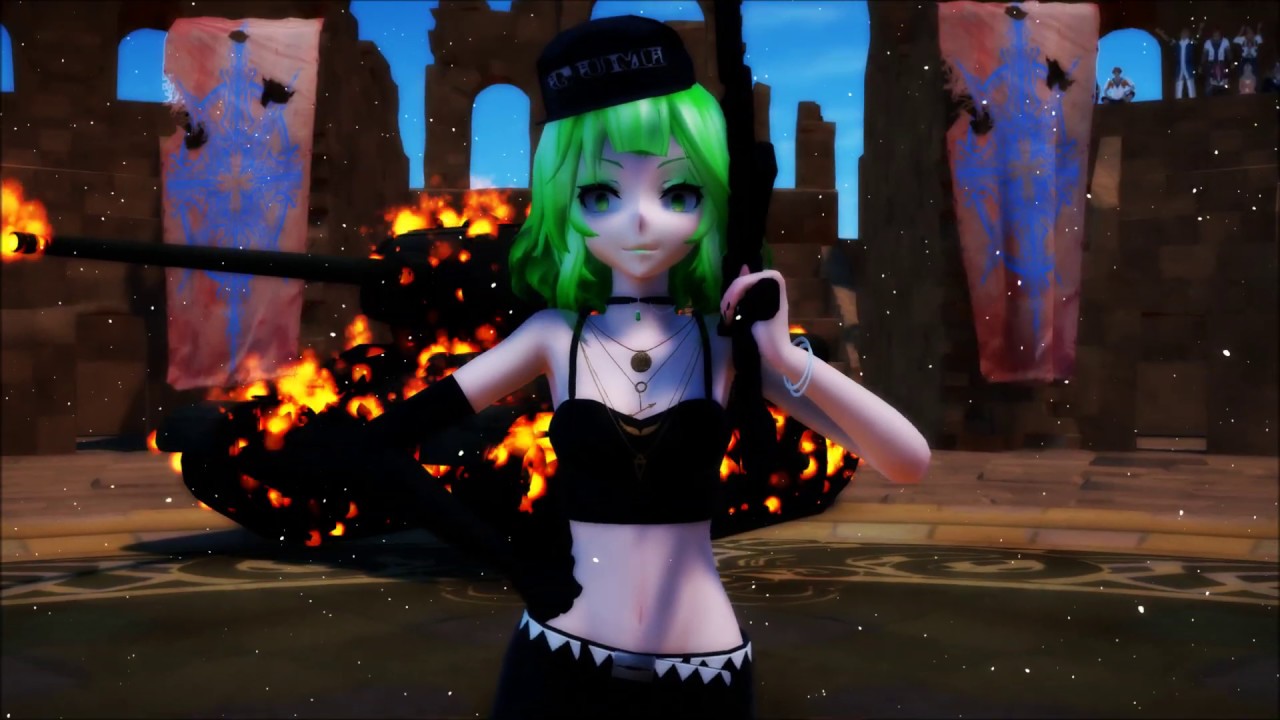MMD Gumi Machine gun - YouTube