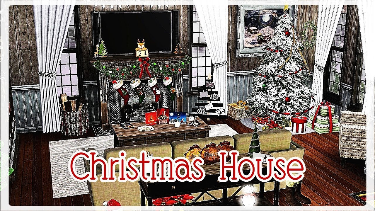 The Sims 3 | Speed Build | Christmas House Decorating - YouTube