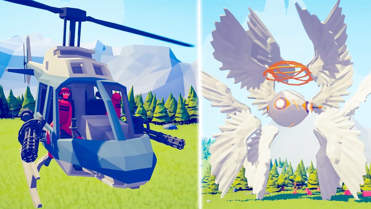 NEW HIDDEN UNITS in TABS, GOD and HELICOPTER in Totally Accurate Battle ...
