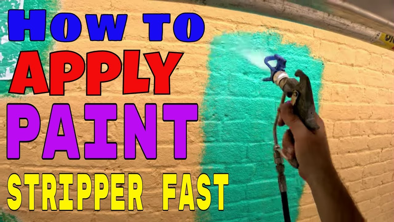 How to Apply paint stripper fast - YouTube
