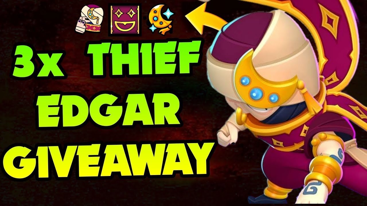 3x THIEF EDGAR SKIN Giveaway In BrawlStars #ThiefEdgarGiveaway - YouTube
