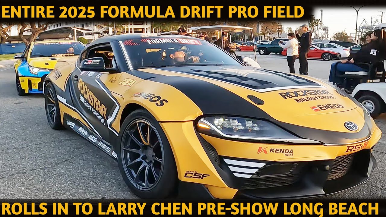 ENTIRE 2025 FORMULA DRIFT PRO FIELD ROLLS IN TO LARRY CHEN TYPE S PRE ...