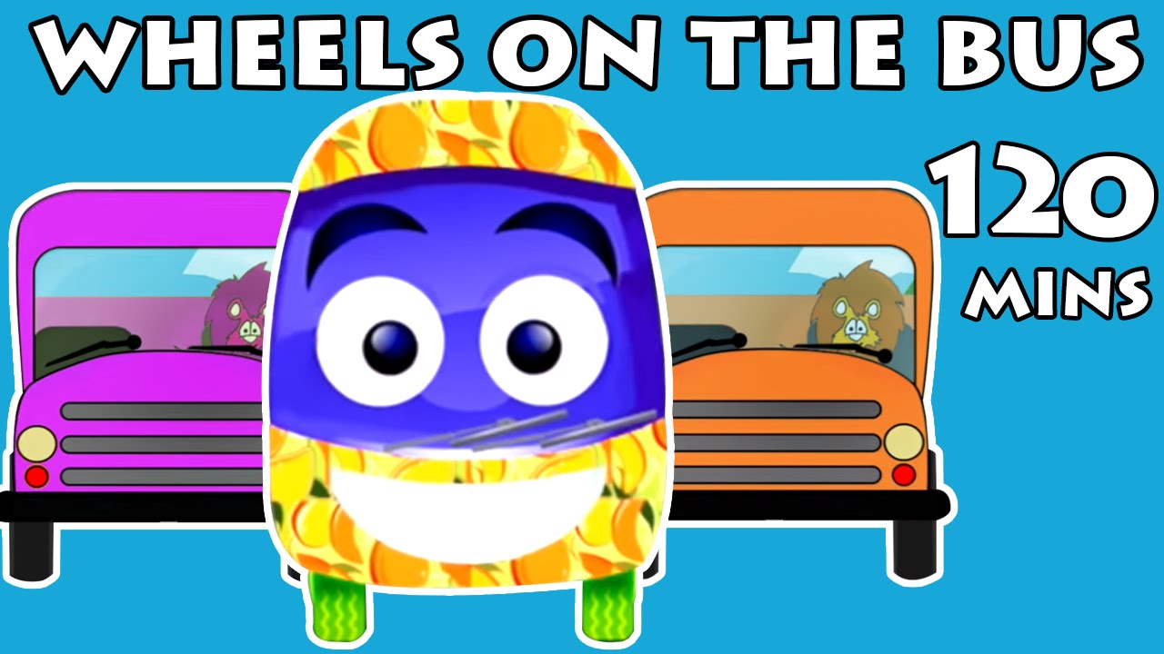 Wheels On The Bus Nursery Rhymes | Educational Video For Kids | Cartoon ...