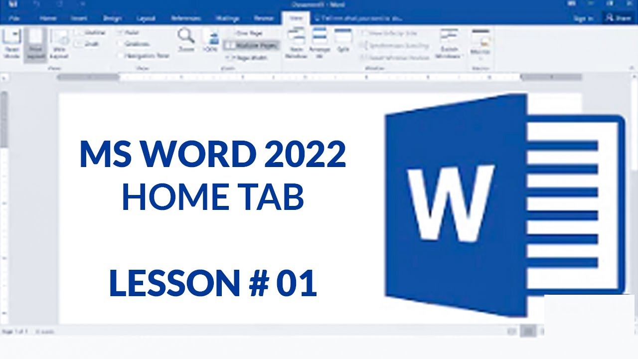Microsoft Word 2022 Home Tab Tutorial 01 | Word Complete Course in ...