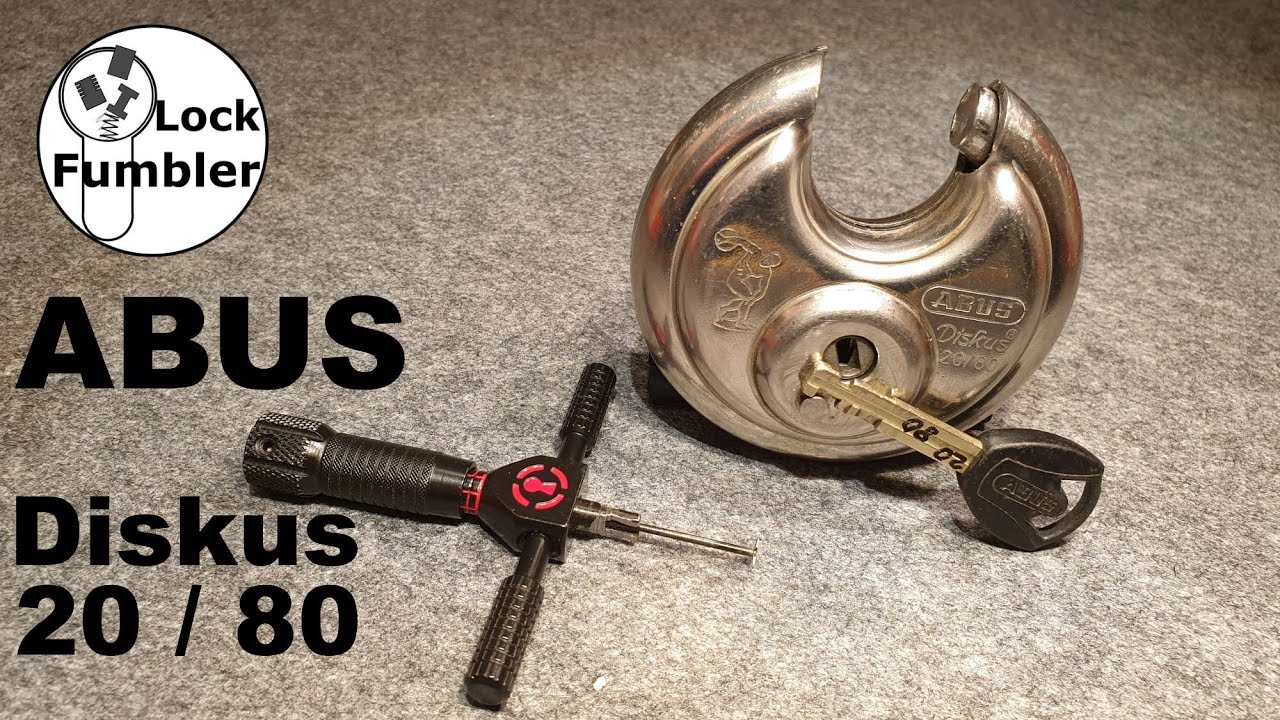 [61] ABUS Diskus 20/80, picked with the sparrows DD pick - YouTube