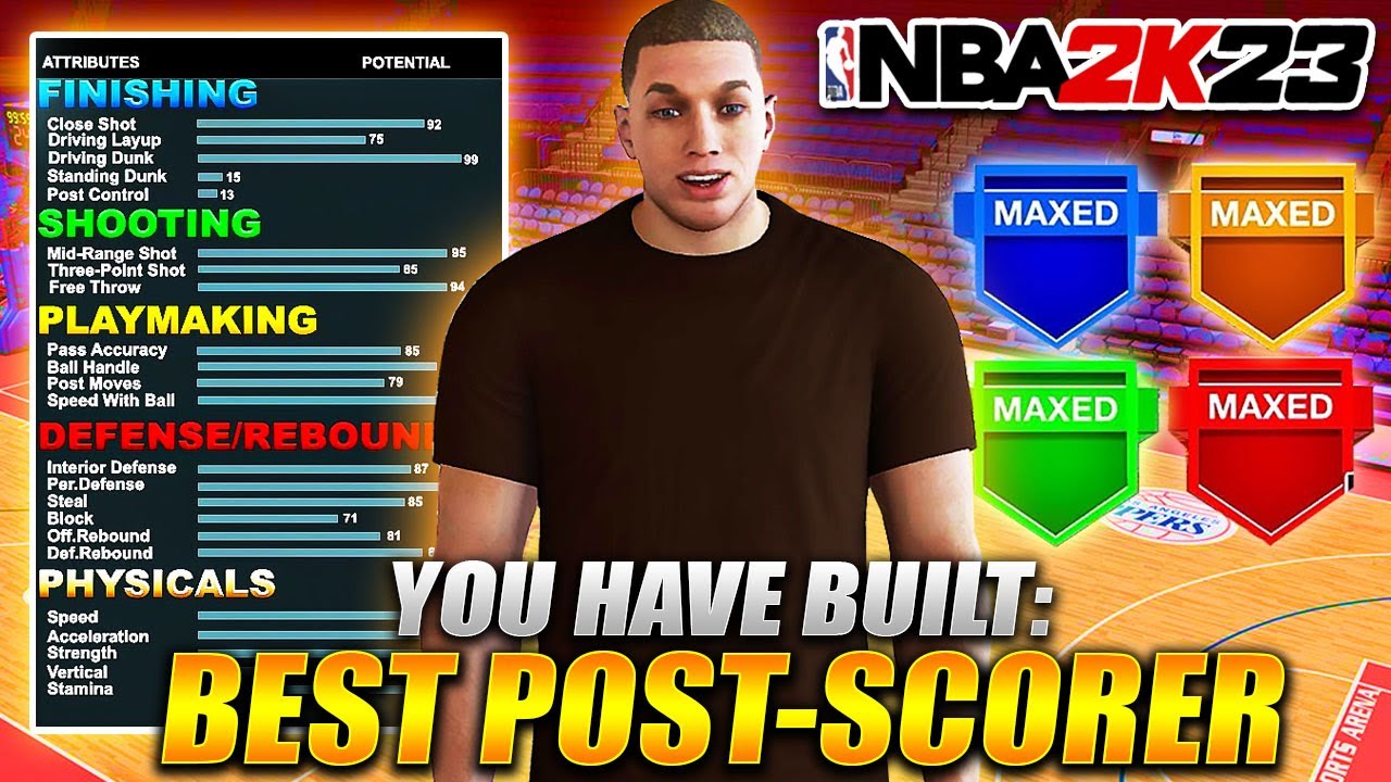 BEST POST SCORER BUILD IN NBA 2K23! NEVER LOSE AGAIN! MOST OP BUILD ...