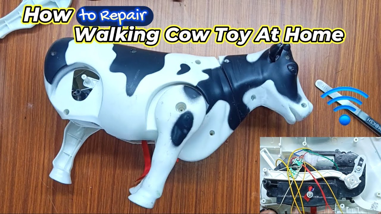 Make a powerfully Electric Walking Cow Toy At Home | घर पर इलेक्ट्रिक ...