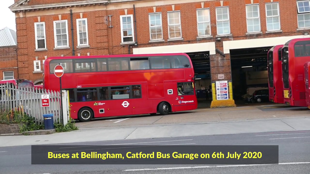 Buses at Bellingham, Catford Bus Garage on 6th July 2020 - YouTube