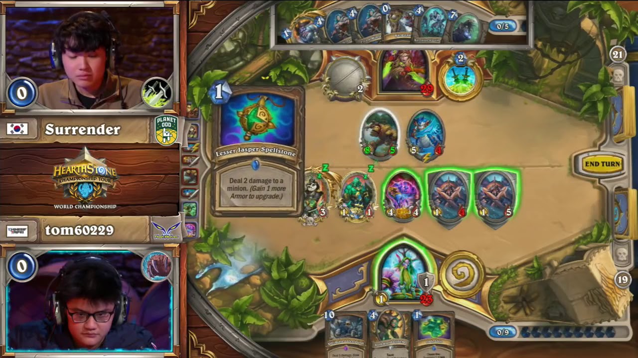 [Hearthstone]tom60229 vs Surrender - Hearthstone World Championship Semifinals #2 - YouTube