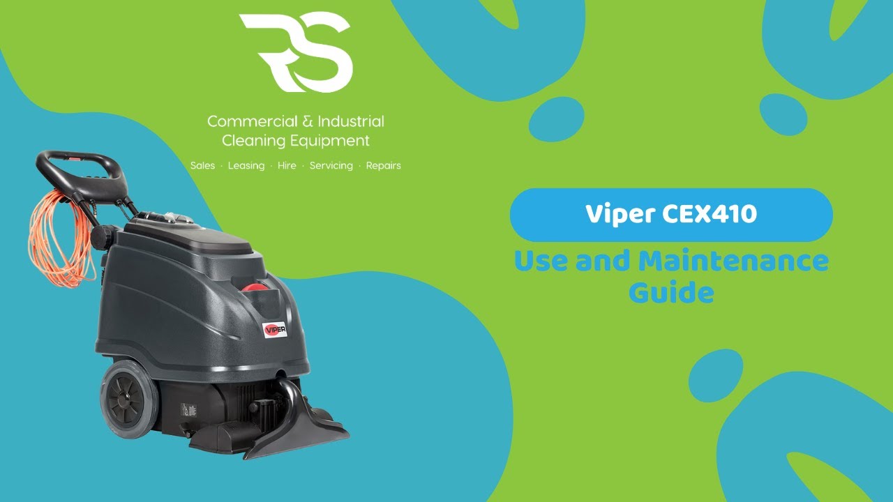 Viper CEX410 Carpet Cleaner Use and Maintenance Guide - YouTube